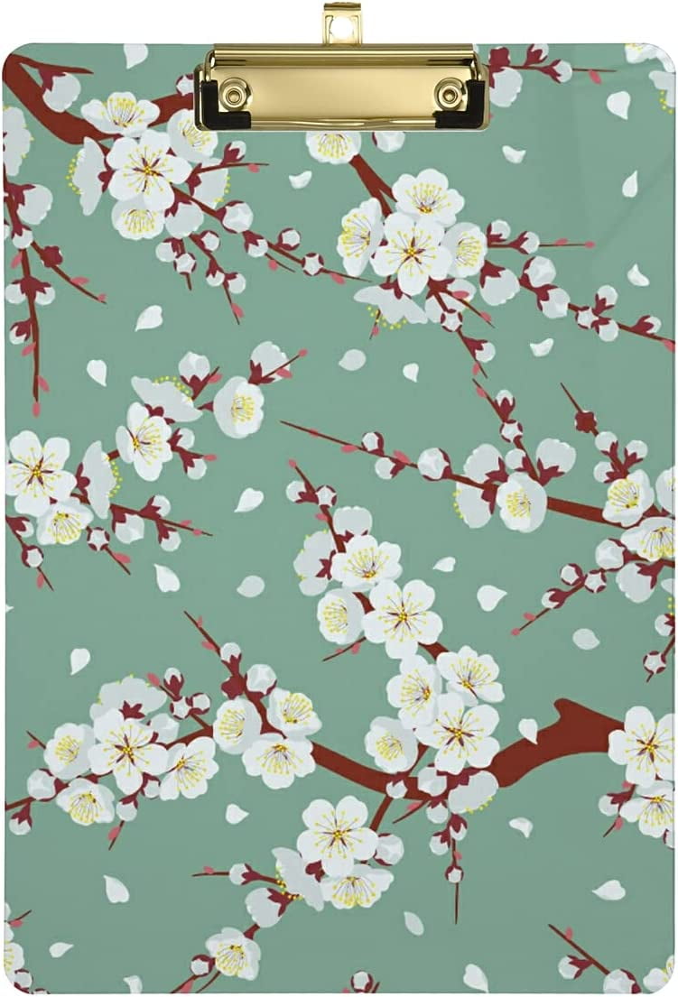 FMSHPON Flowering Tree Branches Clipboard Hardboard Wood Nursing Clip ...