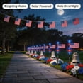 8 Pack Solar American Flag Pathway Lights with 8 Modes, Patriotic Red ...