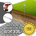 Ingeniuso - Spiral Ground Anchor - Heavy Duty Screw in Spiral Stakes ...