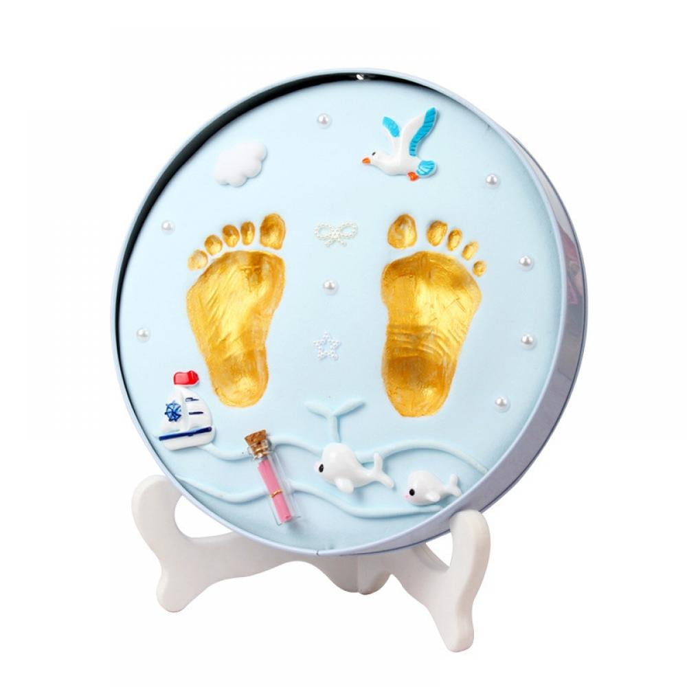 Baby Handprint Footprint Keepsake Kit - Baby Prints Photo Frame for ...