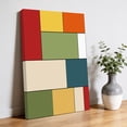 Abstract Geometric Canvas Wall Art for Living Room, Colorful Color ...