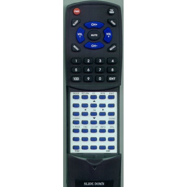 Replacement Remote for Coby RC-022, TFTV1022, TFTV1212, TFTV2214 ...
