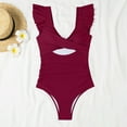 Feimerou Womens Swimsuits One Piece Tummy Control Cutout Deep V Neck ...