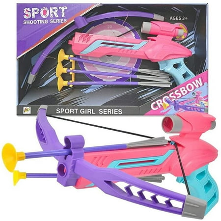 Bow & Arrow Archery Set Great Crossbow Toy for Kids Boys & Girls(Pink ...
