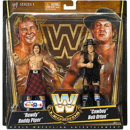 Rowdy Roddy Piper & Cowboy Bob Orton Action Figure 2-Pack - Walmart.com