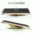 Professional Wooden Balance Board for Adults-Anti-Slip 350LBS Wobble ...