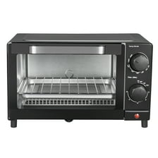 BLACK+DECKER 4-Slice Compact Stainless Steel Toaster Oven, TO1705SB ...