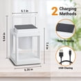 Solar Rechargeable Touch Control Outdoor Table Lamp, Portable ...