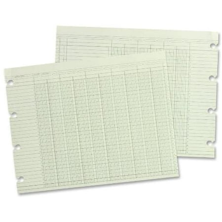 Wilson Jones Green Columnar Ruled Ledger Paper, Double Page Format, 16 ...