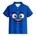Boys Tshirts Kids Expression Short Sleeve Polo Girls Tops Blue 3-4 ...