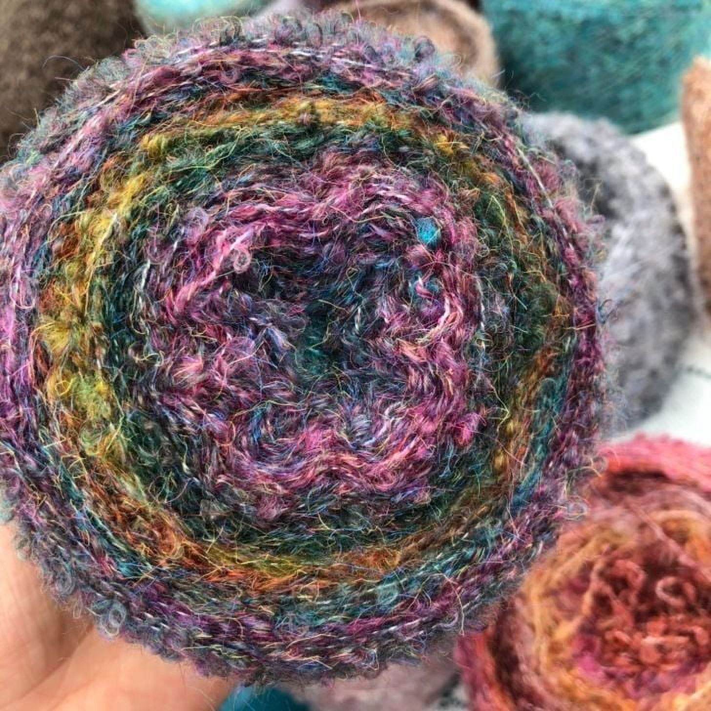 Nvzi Hilo de bucle de lujo acrílico de lana de felpa suave para hacer ...