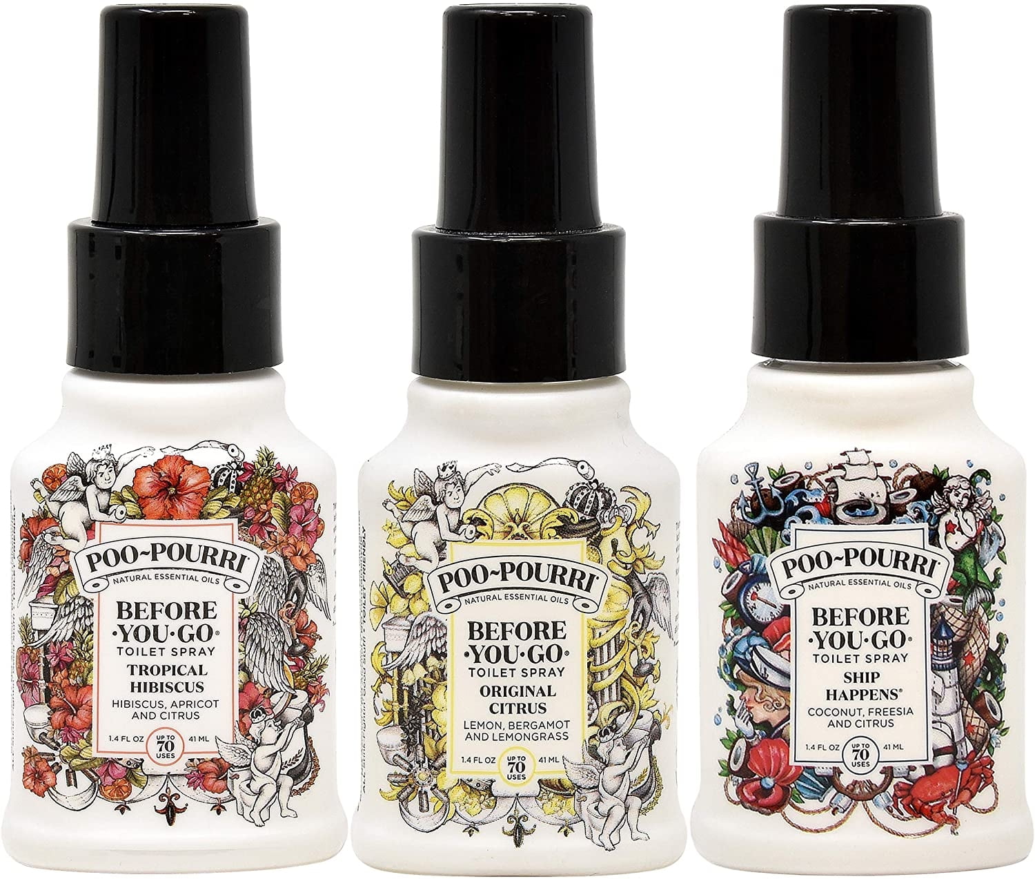 Poo-Pourri antes de ir al bano Rocie originales citricos, hi | Walmart ...