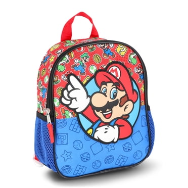 "Super Mario Bros. Nintendo Kids Backpack: 16"" Character Print Bookbag ...