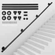 2 Step Handrails for Outdoor Steps, Fit 1 or 2 Steps Outdoor Stair ...