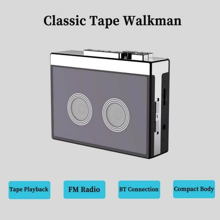 kurtrusly Walkman Cassette Player FM Radio Retro Style Walkman for ...