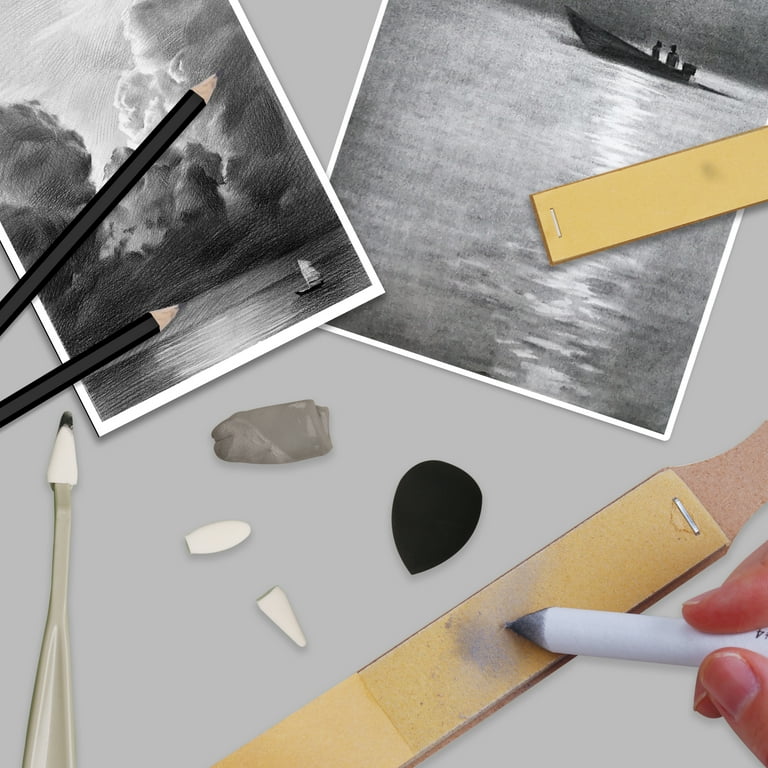Drawing Pencils Complete Sketching Tools Set With Double Ended Blending ...