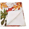 Fennco Styles Warm Embroidered Autumn Leaves Cotton Tablecloth for ...