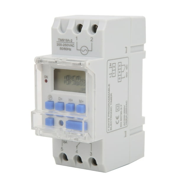 Days Timer Switches,TM919A-2 200-250V AC 16A Digital Timer Switches ...
