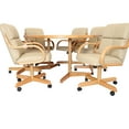 Caster Chair Company 7-Piece 42x[42/60] Caster Dining Set Wood Edge ...