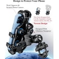 BRCOVAN Motorcycle Phone Mount Holder with Vibration Dampener, Anti ...