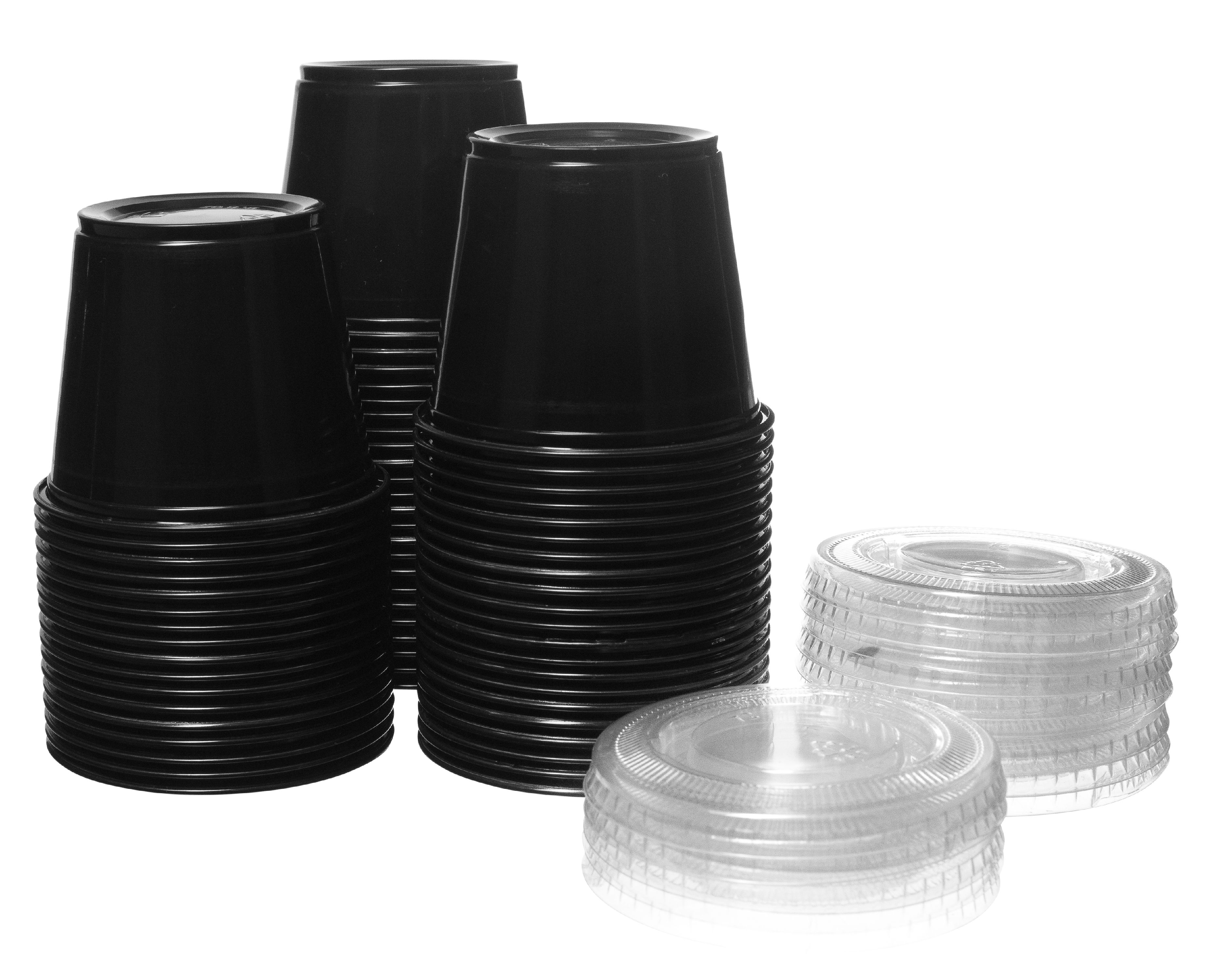 Crystalware Disposable Plastic Portion Cups With Lids 100 Sets 4 Oz Crystalware Disposable Plastic Portion Cups With Lids 100 Sets 4 Oz