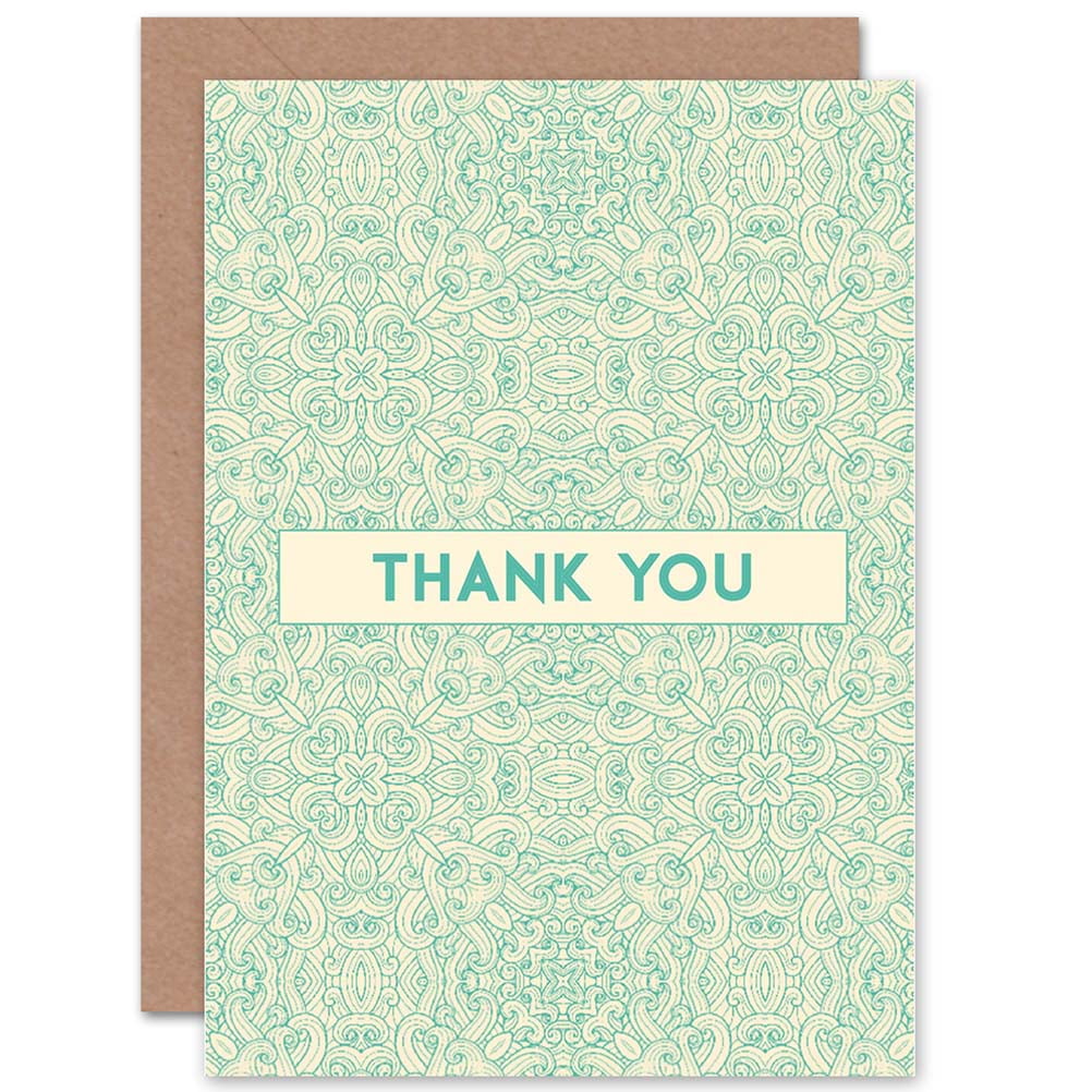 Thank You Appreciation Gratitude Greetings Card Plus Envelope Blank ...