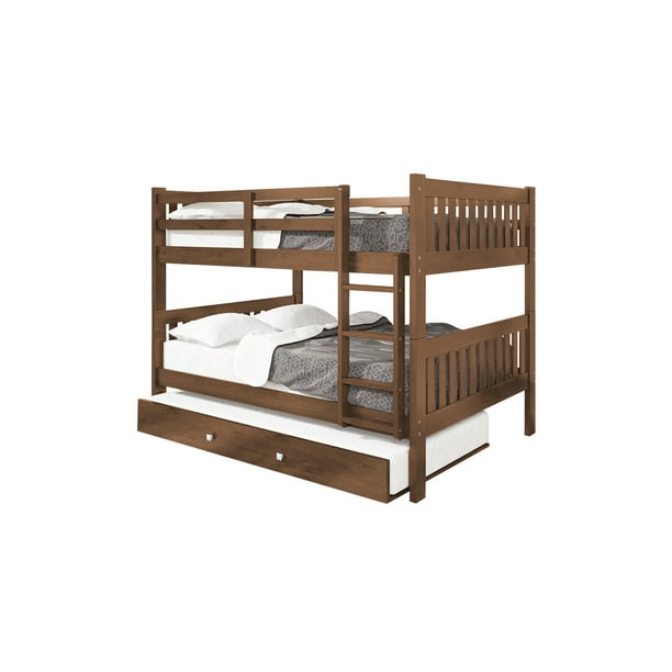 Litera Tundle REMATESMX de Madera de Pino Color Nogal | Walmart en línea