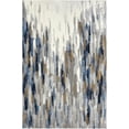 Abani Porto Collection Area Rug -Grey/Blue Abstract Design -4' x 6 ...