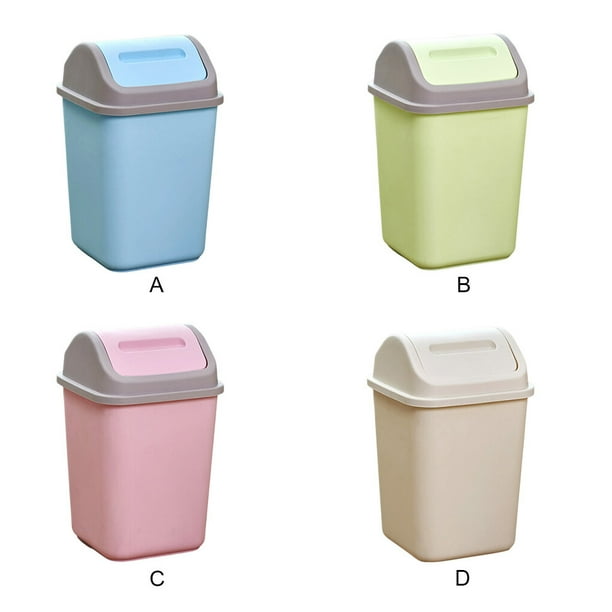 justharion Plastic Swing Lid Classified Bin Home Large Office Rubbish ...