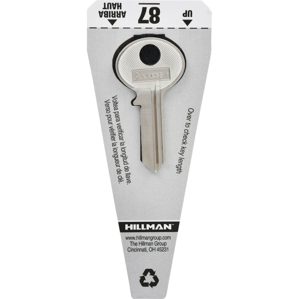 Hillman 88531 #87 Key, Replacement Corbin Blank Key, Brass - Walmart ...