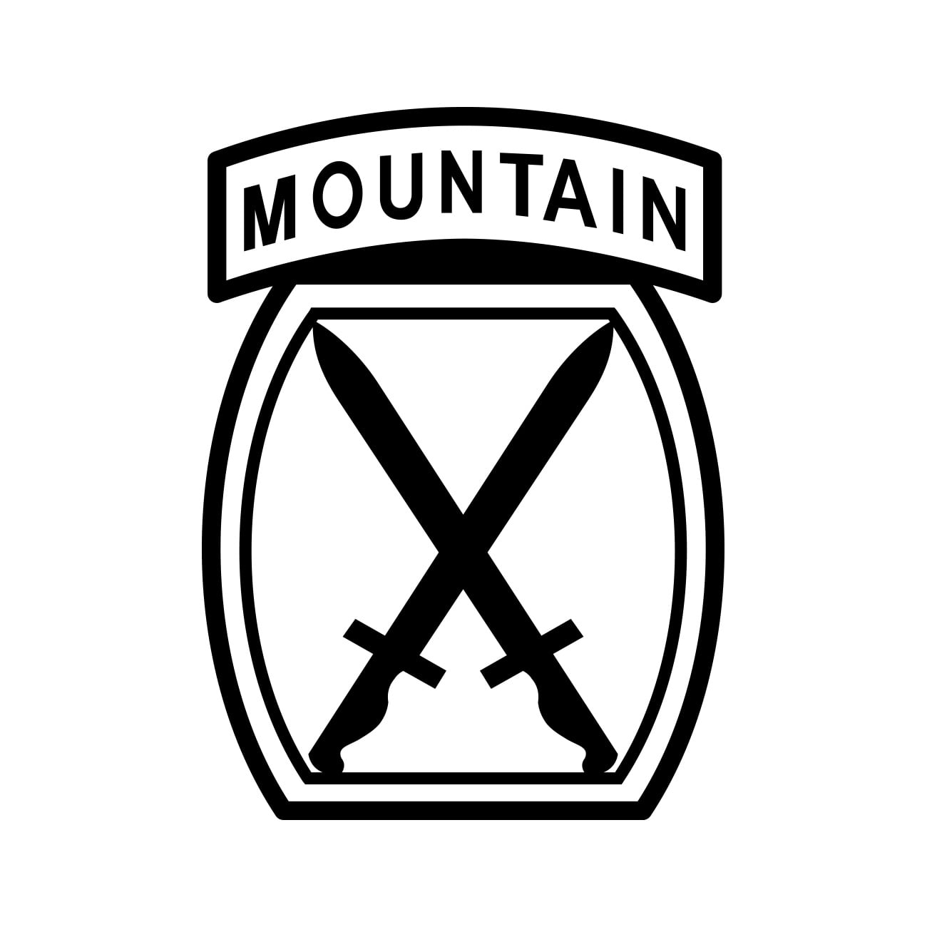 10th Mountain Division Sticker Decal Die Cut - Self Adhesive Vinyl ...