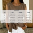 ChaoHeng Women's Summer Solid Color and Round Neck Sleeveless Top Light ...