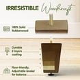 4 in Round Wood Furniture Legs, Adjustable Feet for Couch, Bed, Bench ...
