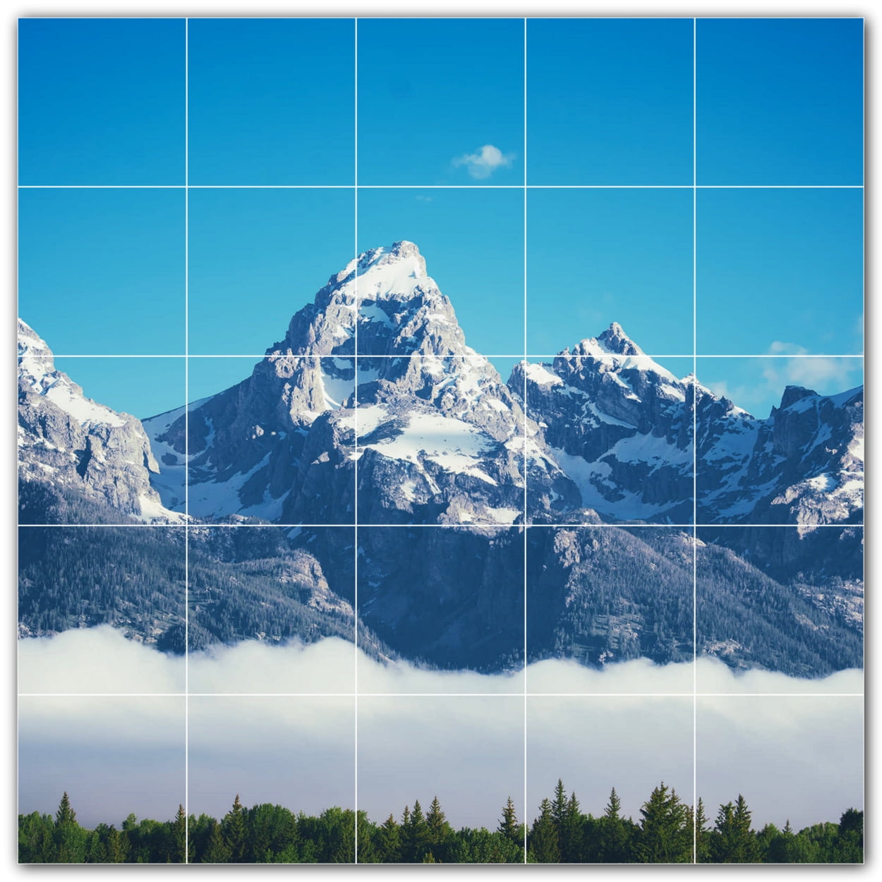 Picture-Tiles.com: Mountains Ceramic Tile Wall Mural WAL500866-55XL. 60 ...