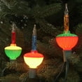 Northlight 7-Count Multi Color Retro Christmas Bubble Light Set, 6ft ...