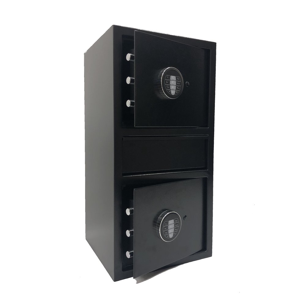 Double door money depository drop safe with UL listed digital lock ...