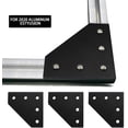 FUGee-6Sets 2020 Aluminum Extrusion Joint Plates 5 Hole L Shape Corner ...