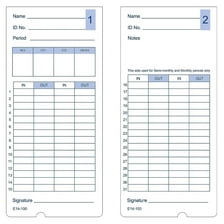 EGP Weekly Time Record, 250 Time Cards - Walmart.com