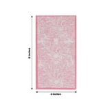 efavormart, Dinner Paper Napkins, 25 Pack, Pink Vintage Floral Print ...