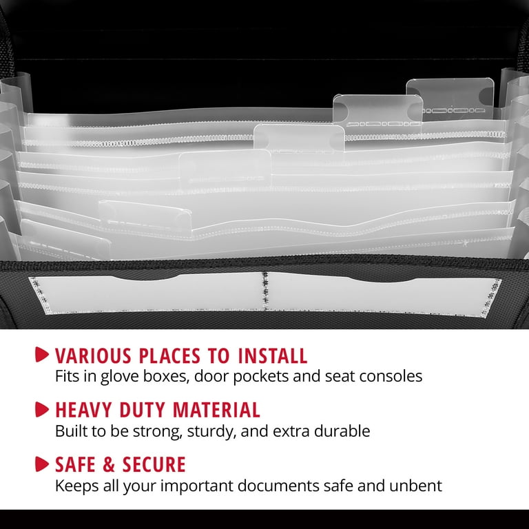 Rubbermaid 3389 00 Car Glovebox Organizer with Dividers