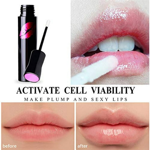 Lip Plumper Lip Plumping Gloss Lip Care Plump Enhancer for Fuller Hydrated Lips Plumper Tool ...