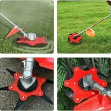 Universal Mn65 Steel Weed Eater Replacement Blade - 6-Blade Metal Head ...