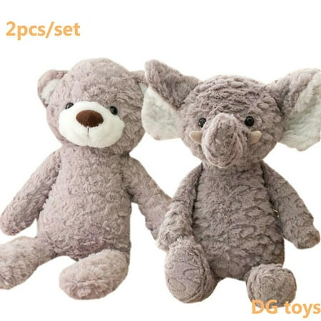 2pcs/set High Quality Long Legs Stuffed Animals Dogs Bear Pink Bunny ...