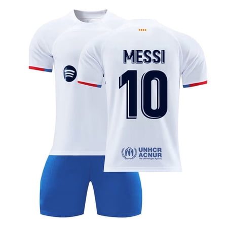 GZSL 2324 Barcelona Away Football Training Kit, Number # 10 Soccer ...