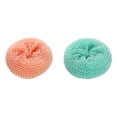 BIZHUA 2 Pack Pink Cleaning Ball, Steel Wool Scrubber for Nonstick Pans ...