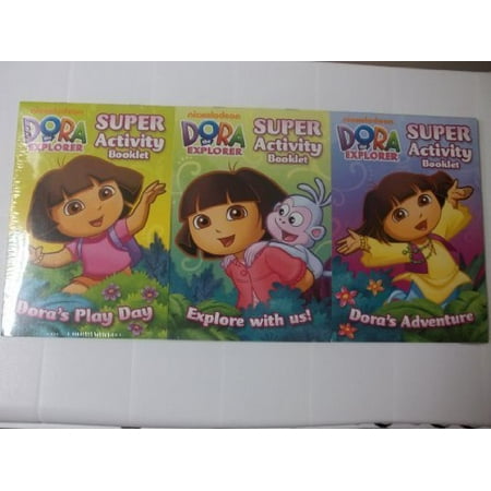 Nickelodeon Dora the Explorer 3 Pack Super Activity Booklet | Walmart ...
