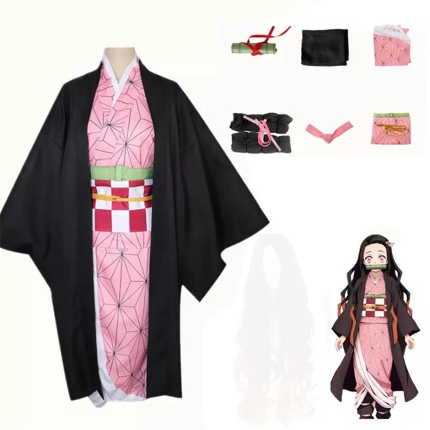 Anime Kamado Nezuko Cosplay Costume Demon Slayer Cosplay