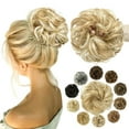Messy Bun Beach Blonde Hair Piece Human Hair Blonde – Natural Soft Updo ...