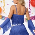 Yuanlong Women's Cropped Camisole Square Neckline Fringe Detail ...
