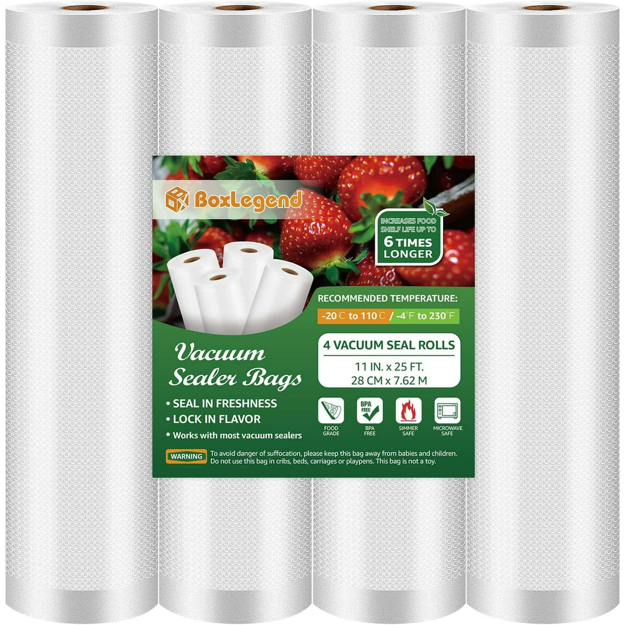 Click here for Biwat 4 Pack 11 X 25 Vacuum Sealer Bags Rolls Bpa... prices